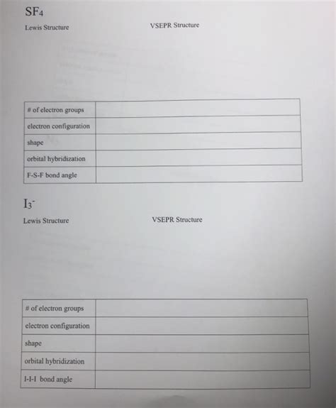 Solved CHEM Post Lab Experiment OF Lewis Structure Chegg