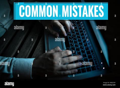 Inspiration Showing Sign Common Mistakes Business Approach Actions