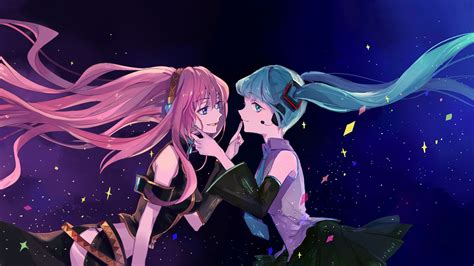 Hatsune Miku And Megurine Luka Chibi