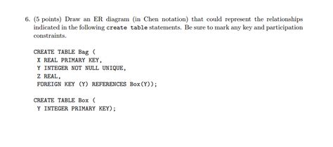 Draw An Er Diagram In Chen Notation That Could