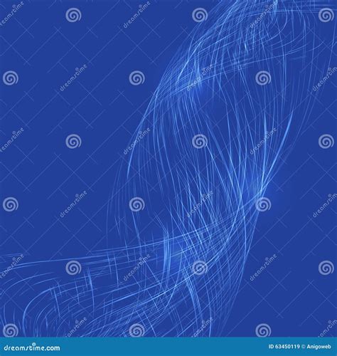 Tech Abstract Lines The Projection Of Light And Laser Stock Vector