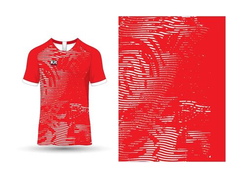 티셔츠 스포츠 디자인 서식 파일 축구 클럽 축구 유니폼 균일 한 전면 및 후면 모습 프리미엄 벡터
