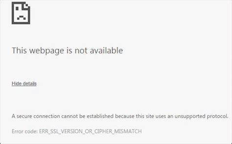 Best Fix “errsslversionorciphermismatch” Error Minitool