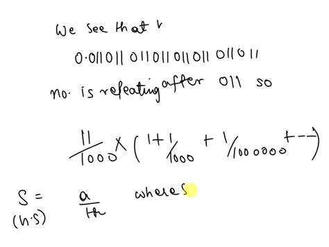 Solved Convert Tne Infinitely Repeating Binary Number 0