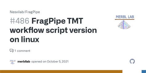 Fragpipe Tmt Workflow Script Version On Linux · Issue 486 · Nesvilabfragpipe · Github