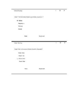 Online Test Java Docx Programming Languages Computing