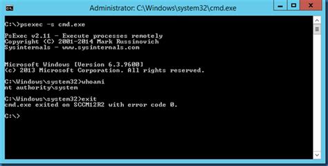 Run Command In System Context Mindcore Techblog