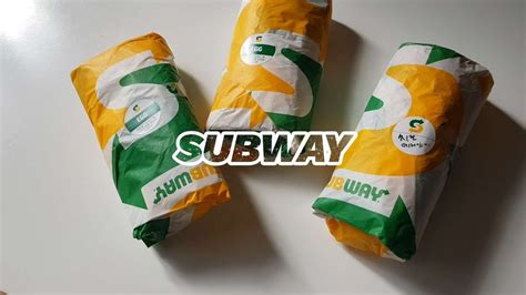 먹방 브이로그 서브웨이 샌드위치 리뷰 치킨 데리야끼 에그마요 Youtube