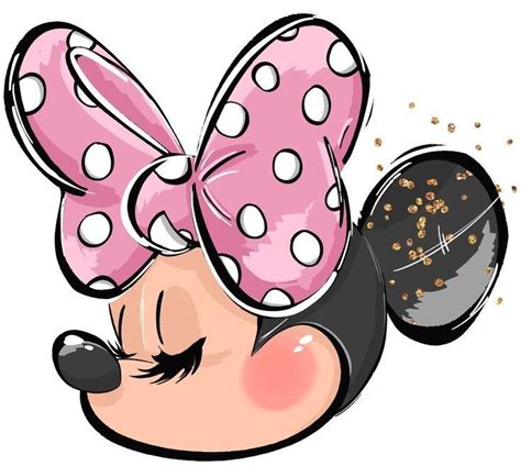 Minnie Watercolor Minnie Mouse Clipart Minnie Watercolor Clipart Minnie