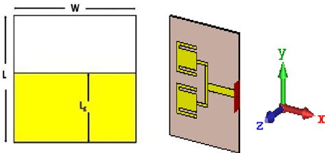 Figure 1 From A Planar Monopole Antenna Array With Partial Ground Plane And Slots For Sub 6 Ghz