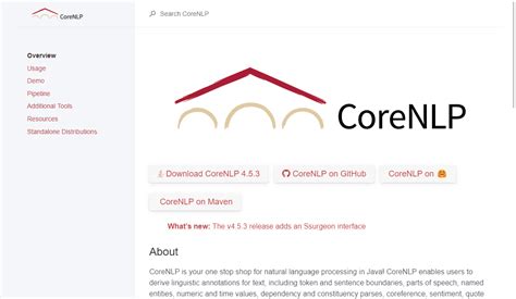 Stanford Natural Language Processing Group Corenlp Productivity Explore 10000 Ai Tools