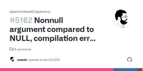 Nonnull Argument Compared To Null Compilation Error With ` Werrornonnull Compare` · Issue