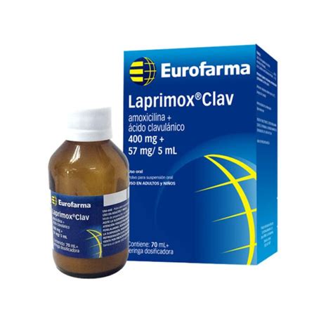 Laprimox Clav 400mg57mg5ml 70ml Polvo Suspension Distribuidor De