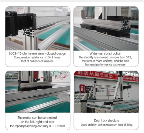 Multi Axis Positioning System Motorized Rail Guide Heavy Load Linear Gantry Robot Ball Screw Xyz