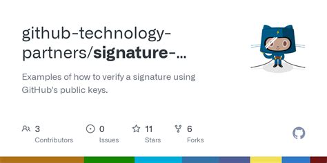 GitHub Github Technology Partners Signature Verification Examples Of How To Verify A