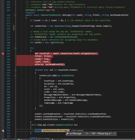 Seq Sdk Stopped Connecting 401 Please Log In · Issue 1143