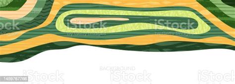 녹색 추상 농업 분야 벡터 배경 농업 배너 템플릿 농장 프리젠 테이션 헤더입니다 자연 테마가 있는 수평 레이아웃 에코 물결 모양 농업 디자인 텍스처 배경이 있는 필드 보기