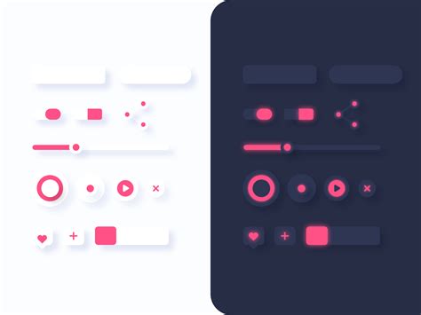 modern and trendy buttons free xd ui kit inkyy