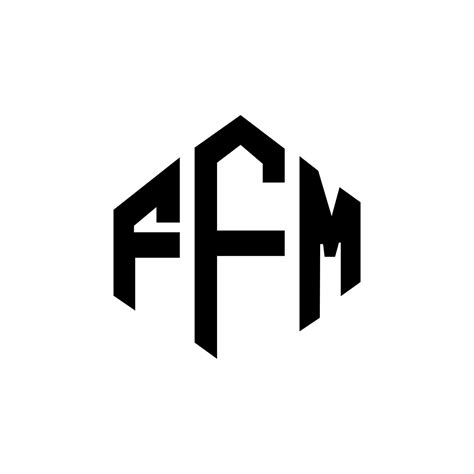 Création De Logo De Lettre Ffm Avec Forme De Polygone Création De Logo