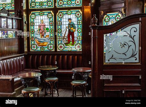 Interior Of The Champion Pub On Corner Of Eastcastle Street And Wells Street Fitzrovia London