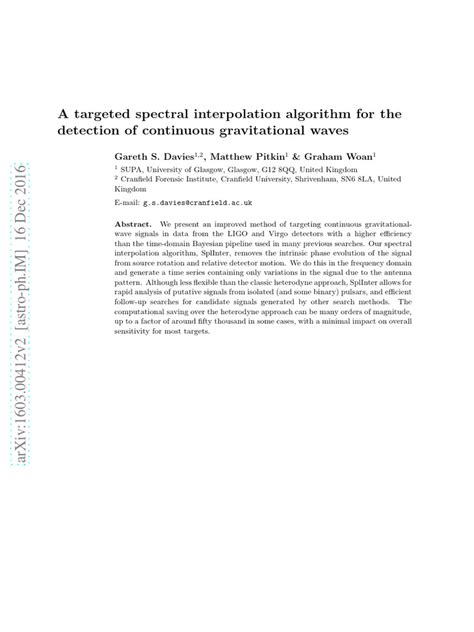 160300412 A Targeted Spectral Interpolation Algorithm For The