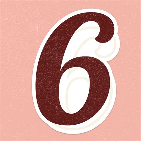Number Six Sign Symbol Icon Transparent Psd Free Image By Rawpixel
