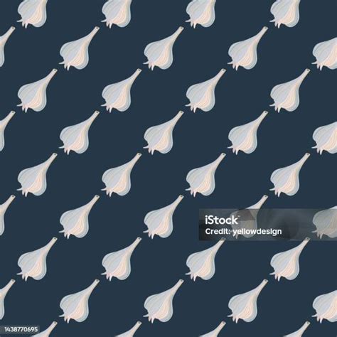 손으로 그린 마늘 이음새가 없는 무늬 마늘 끝없는 벽지의 낙서 전구 귀여운에 대한 스톡 벡터 아트 및 기타 이미지 귀여운 낙서 드로잉 단순함 Istock
