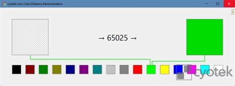 Finding Nearest Colors Using Euclidean Distance Codeproject