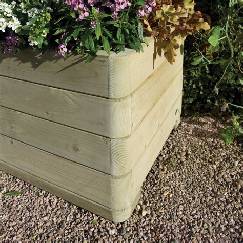 Rowlinson Marberry Wooden Rectangular Planter Furniture123