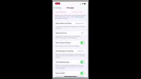 how do i enable read receipts on text messages