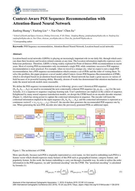 Pdf Context Aware Poi Sequence Recommendation With Attention Based Neural Network