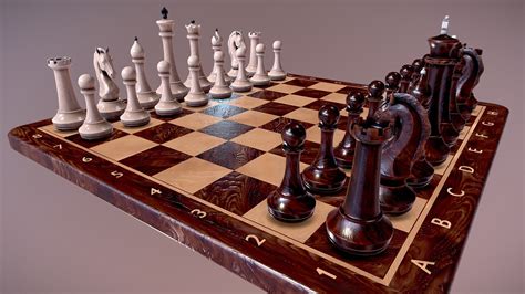 Chess Board 3d Model By Korneev Nikita Kirillovich Nikitakorneev89