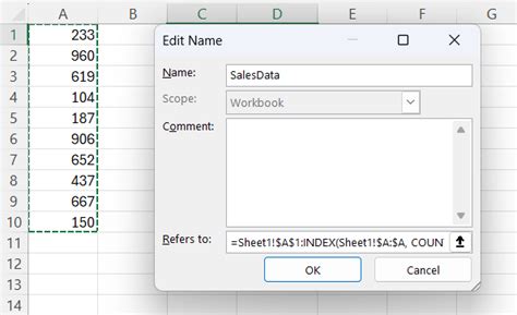 How To Define Dynamic Name Range In Excel Step By Step Guide Myexcelonline