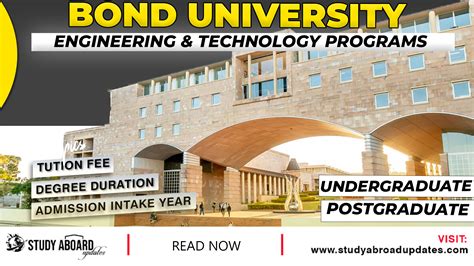 Bond University Engineering And Technology Programs