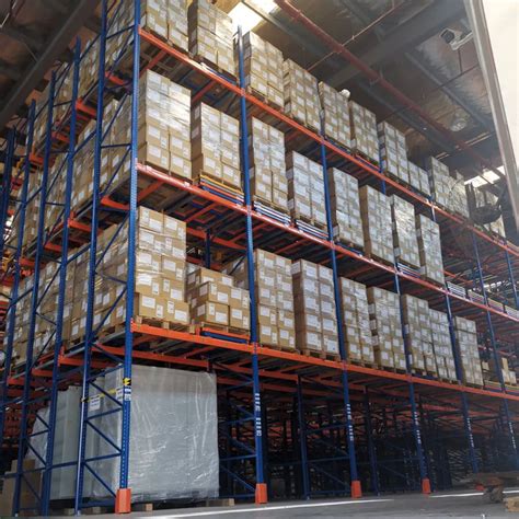 Forklift Multi Storage Warehouse Metal Steel Pallet Rack With Trolley