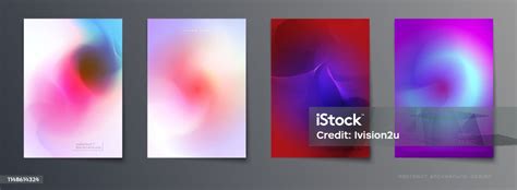 추상적인 배경 구성 다채로운 유체 추상화 배경에 대 한 홀로 그래픽 및 그라데이션 색상 디자인의 벡터 집합입니다 배너 포스터 벽지 전단지 브로셔 용 레이아웃 템플릿 0명에