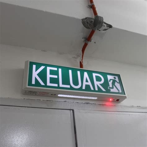 E Sign Led Keluar Sign Quality Safety Lighting Malaysia Welldone