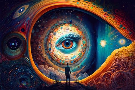 Premium Ai Image Multidimensional Exploration Through A Psychedelic