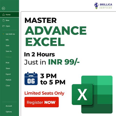 Advancexcelcourse Excelcourse Learnexcel Learnexcelin2hours Brillica Services