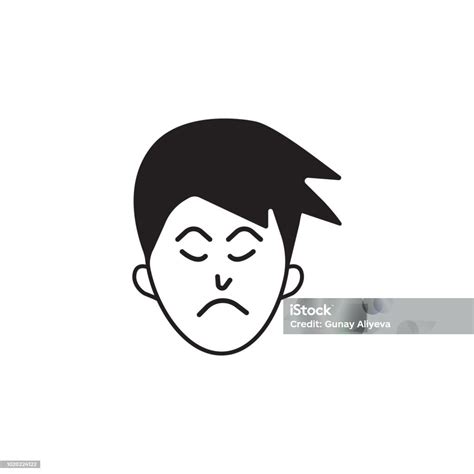 얼굴 아이콘에 방치 인간의 감정 요소 그림의 요소입니다 프리미엄 품질 그래픽 디자인 아이콘입니다 웹사이트 웹 디자인 모바일 응용 프로그램에 대 한 표지판 및 기호 컬렉션