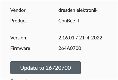 DeConz Conbee II Update Third Party Integrations Home Assistant Community