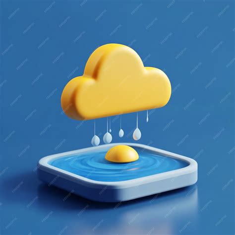 3d Flood Icon Water Overflow And Natural Disaster Illustration Logo Premium Ai Generated Image