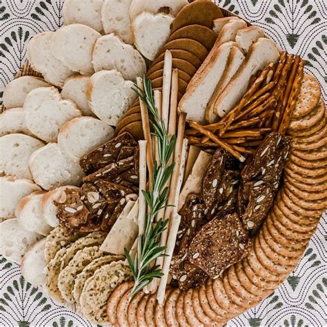 Assorted Breads And Crackers Platter