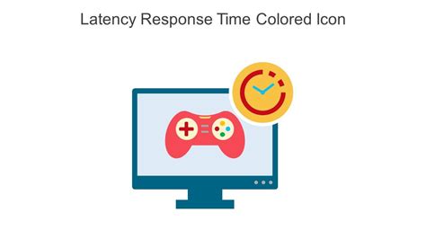 latency response time colored icon in powerpoint pptx png and editable