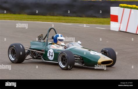 1968 Brabham Ford Bt21b With Driver Ewen Sergison During The Derek Bell
