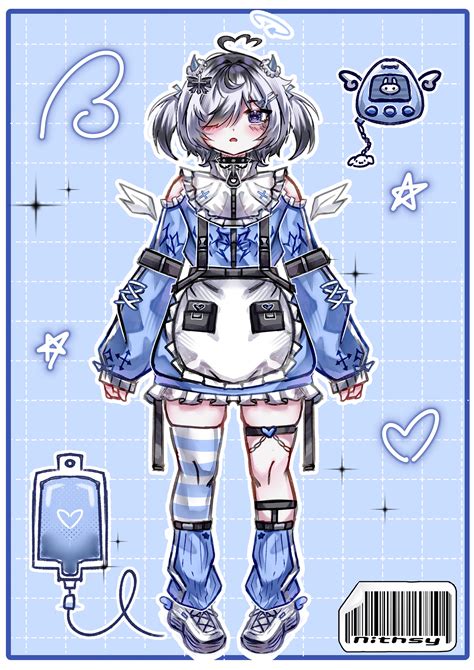 Chibi Vtuber Ready To Rig By Nithsy Nithsy Vgen