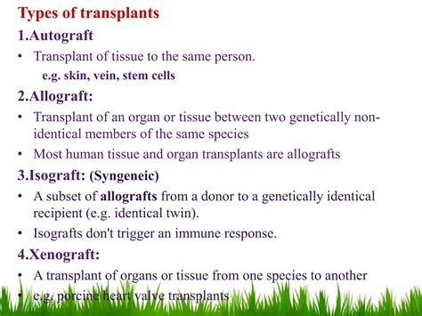 Transplantation And Tissue Rejection Pptx