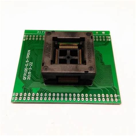 Tqfp100 Qfp100 Lqfp100 05mm Pitch Burn In Programming Socket Adapter