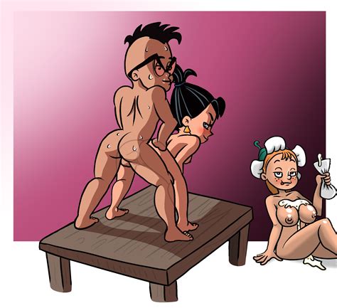 Rule 34 Abdeyojdno Abdeyojlikiy Black Hair Blonde Hair Blue Eyes Blue Hairband Breasts