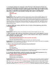 Chapter Quiz IP Services Answers CCNPv ENCOR Docx A Company Designs Its Network So